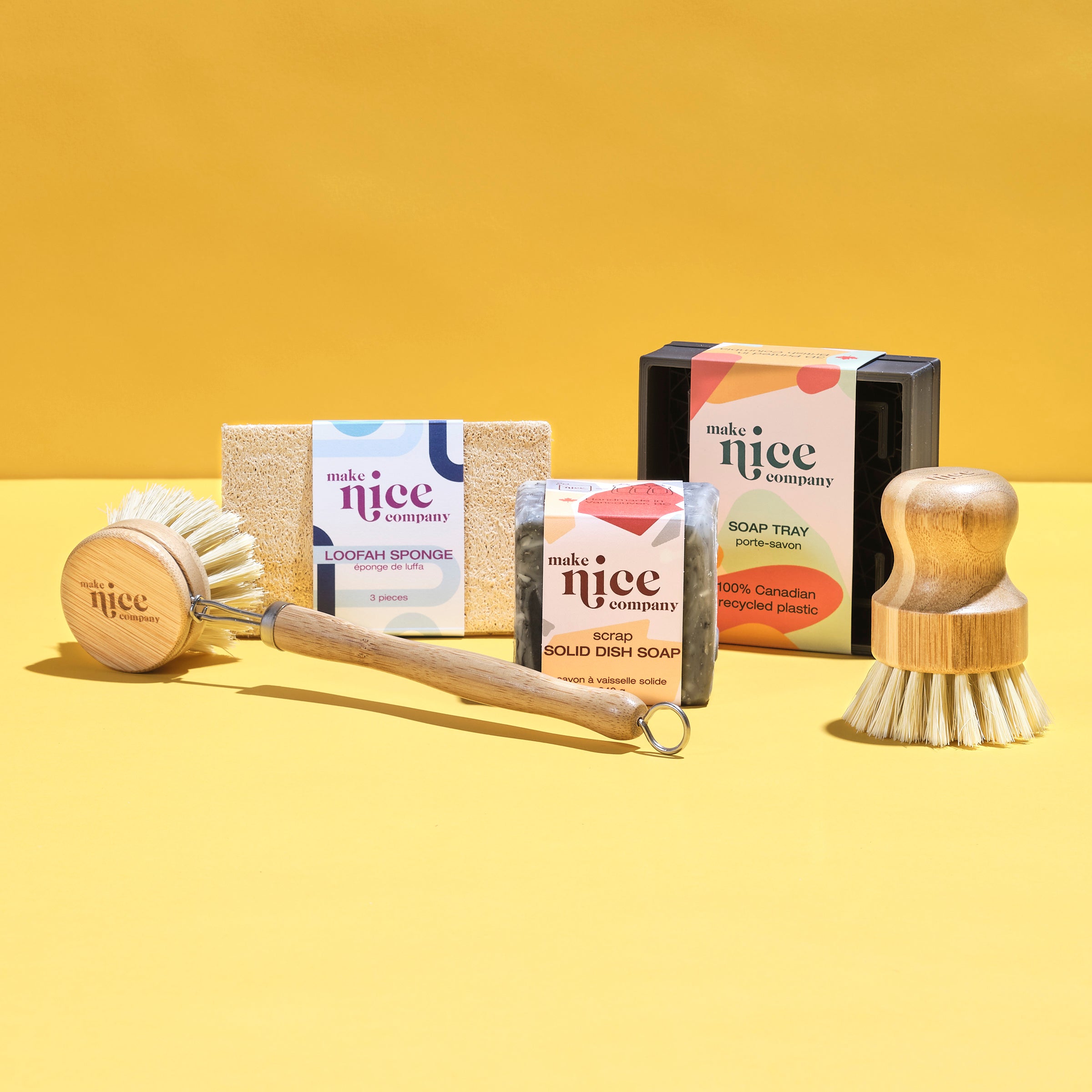 100% compostable Dish Loofah 3-Pack - Make Nice Company